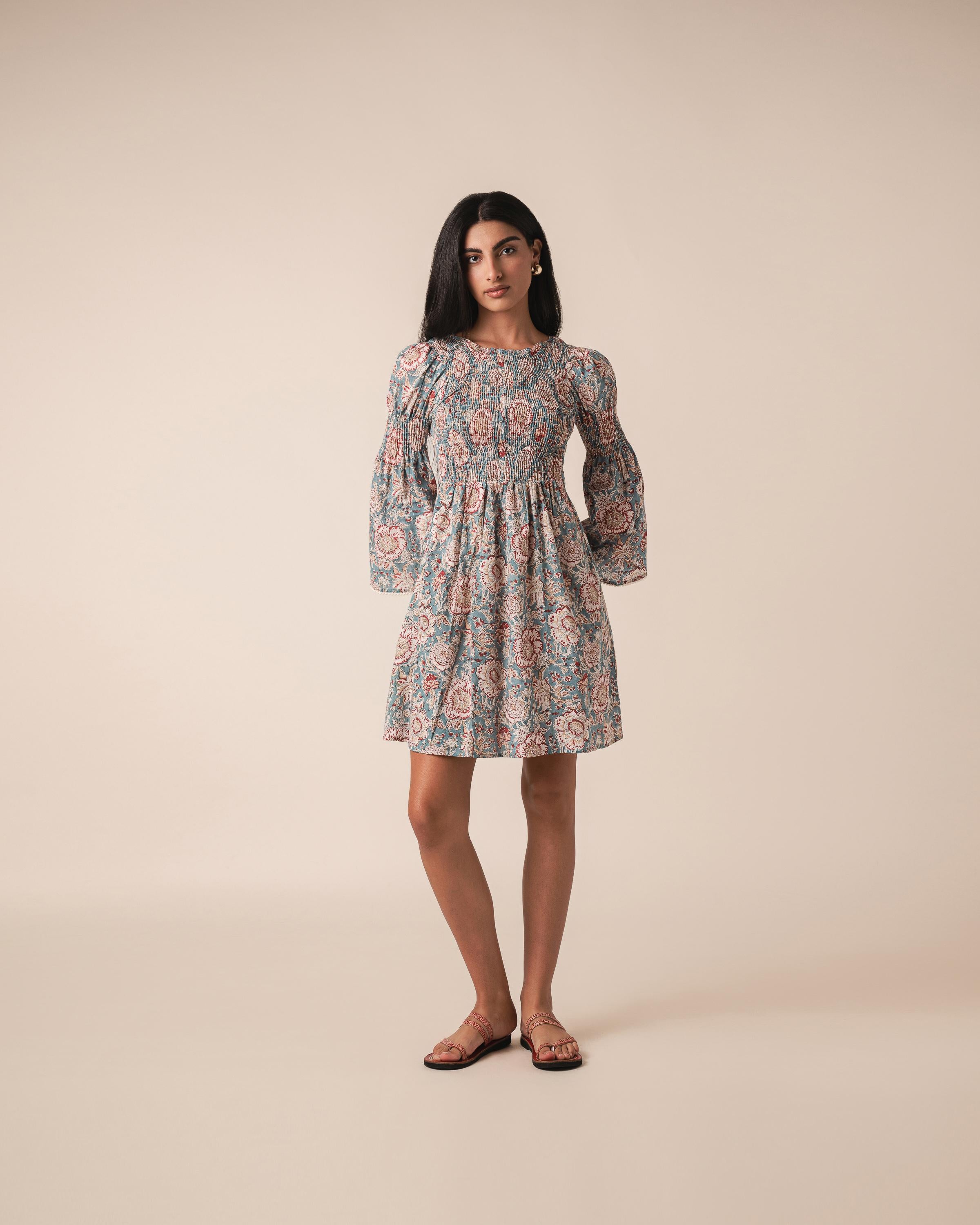 Kyra Dress - Blue – Boho Dream